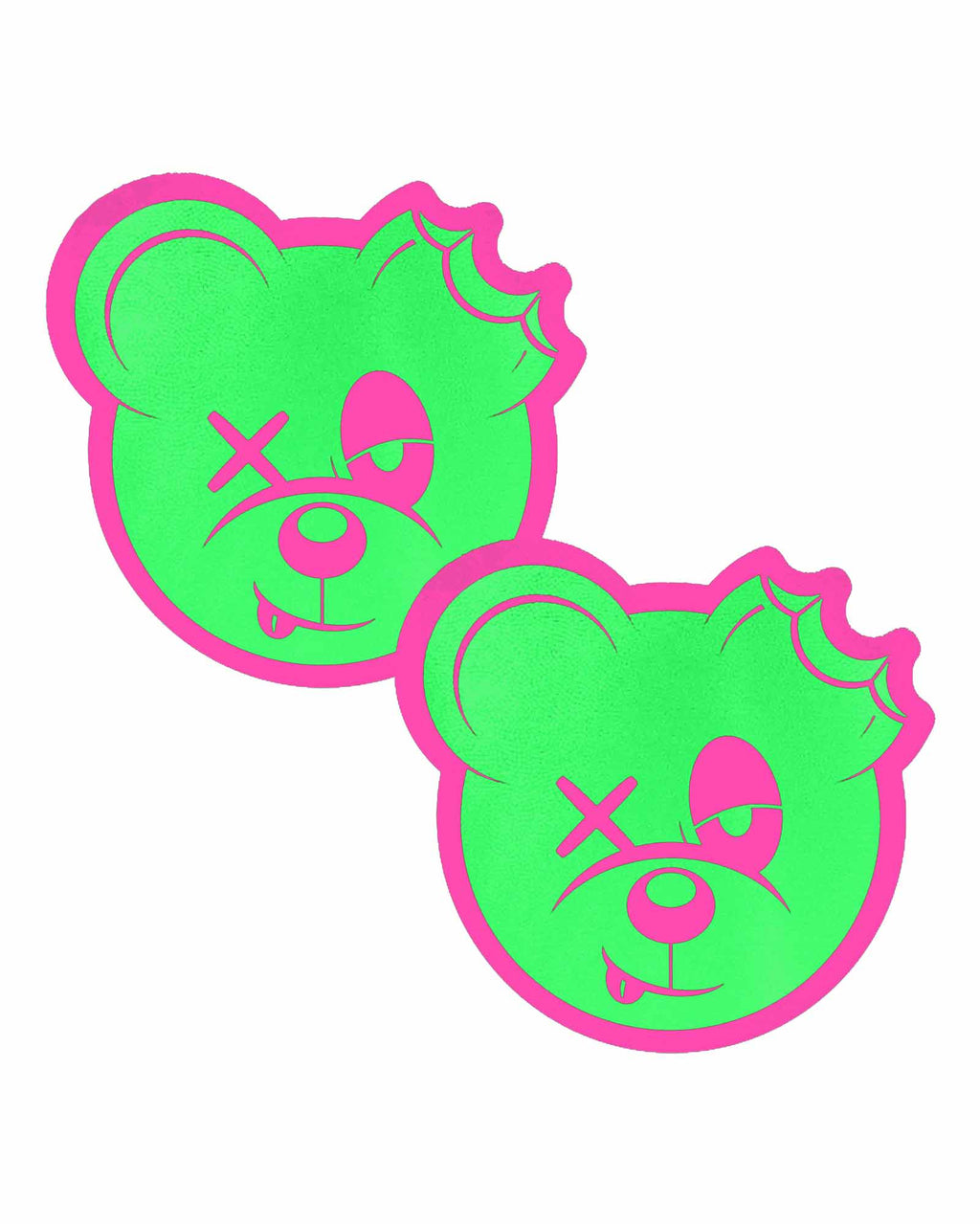 Glow in the Dark Scummy Bears Pasties - Perfect for Raves
