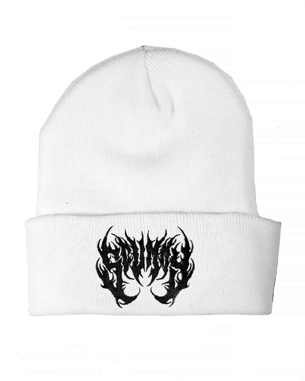Bear Metal Beanie - White – Scummy Bears